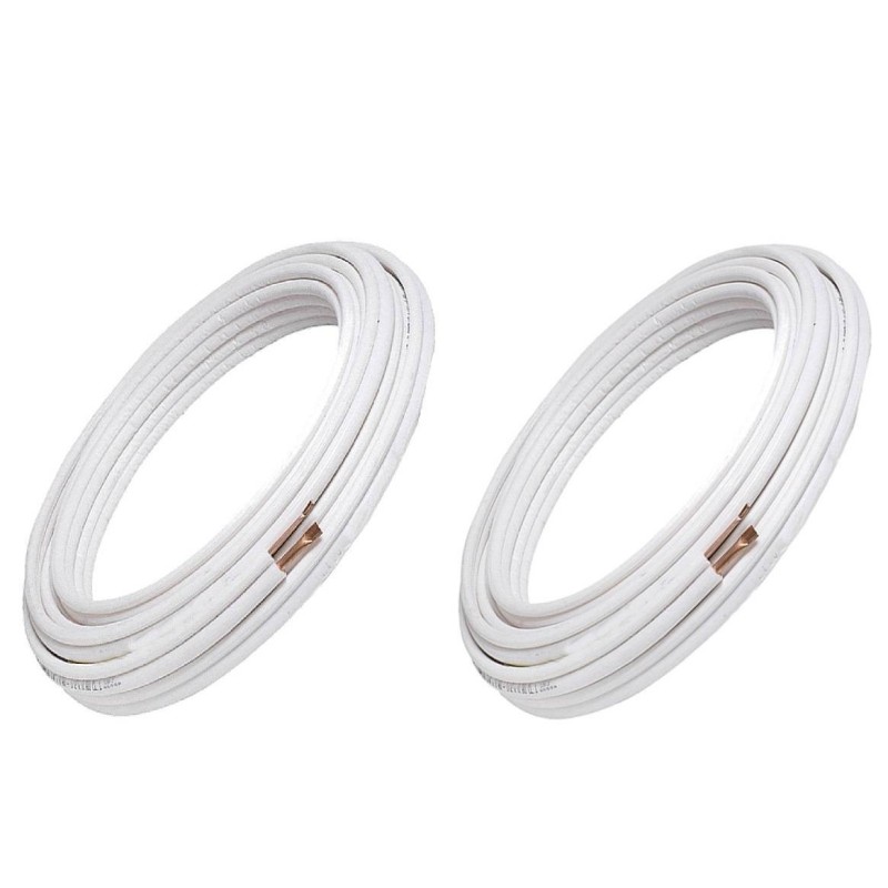 Kit Coppia Tubi Rame Climatizzatore 1/4 + 3/8 - 20 Metri