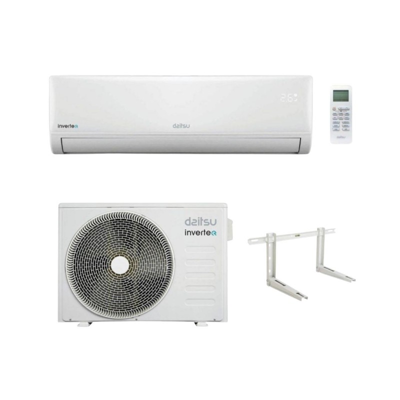 Daitsu Climatizzatore Monosplit 9000 btu Inverter R-32 Wi-Fi A++ con Staffa